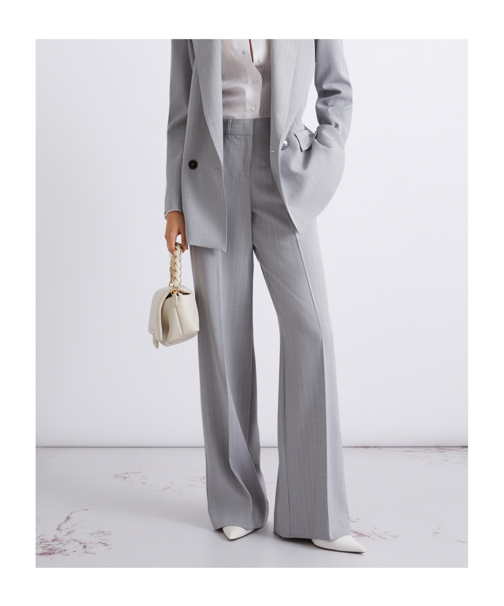 MARELLA Marella Tailored Wide Leg Pants with Belt Loops
